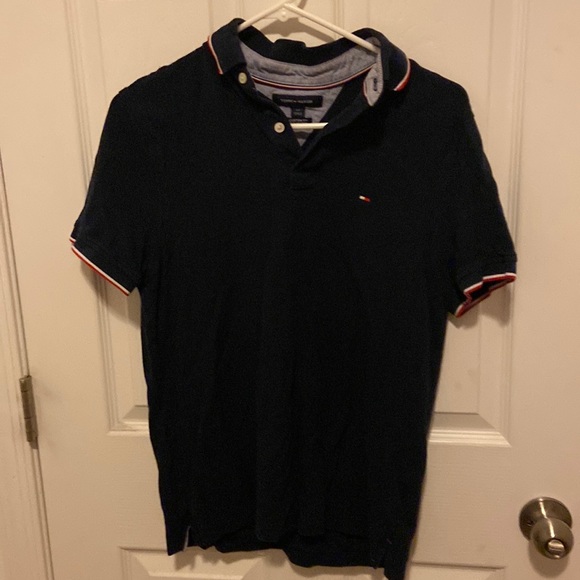 Tommy Hilfiger | Tops | Navy Blue Uniform Shirt | Poshmark